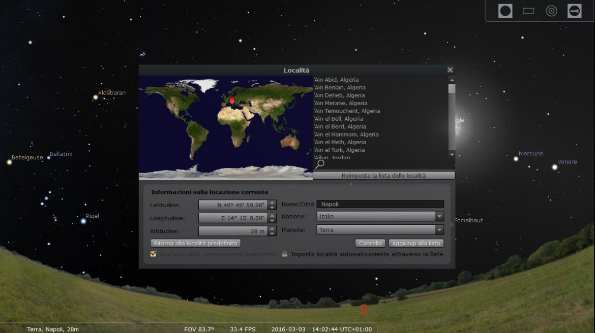 Stellarium – Il planetario open source | 1001 Vetrine